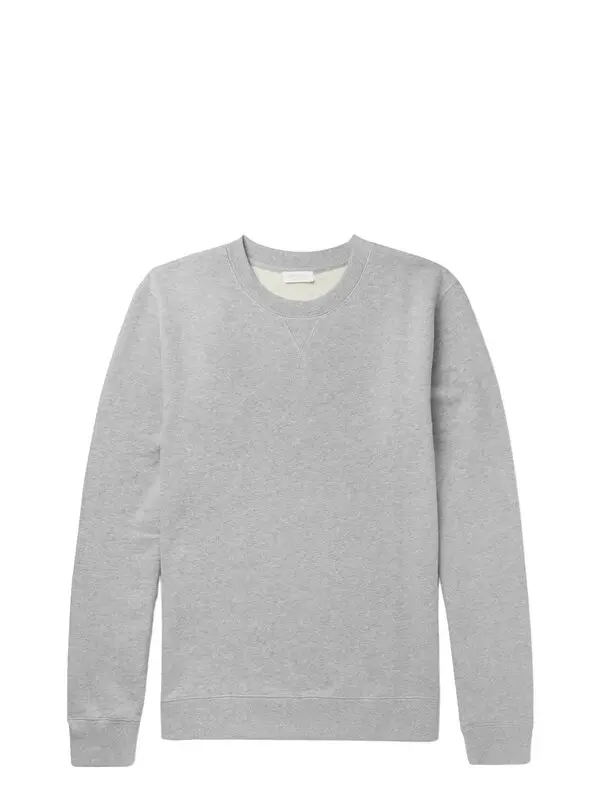 Sunspel Brushed Loopback Cotton-jersey Sweatshirt - Gray