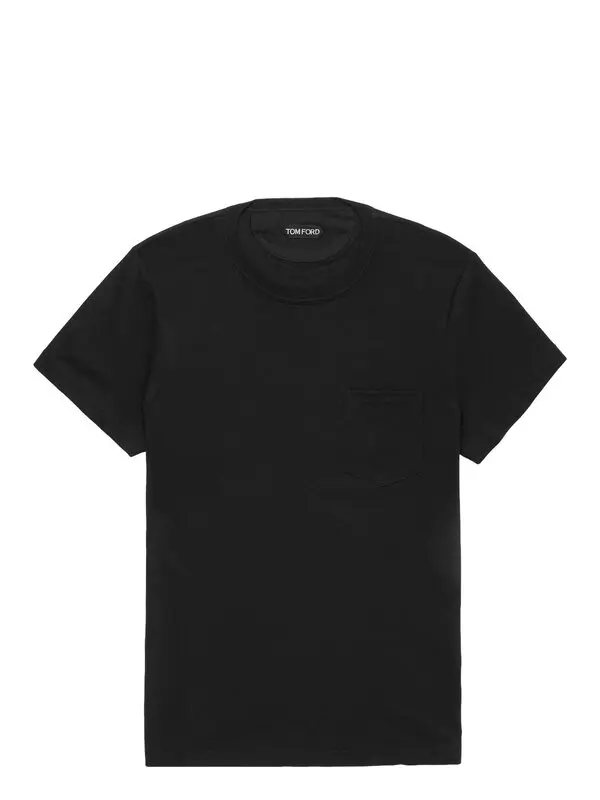 TOM FORD Cotton-jersey T-shirt - Black