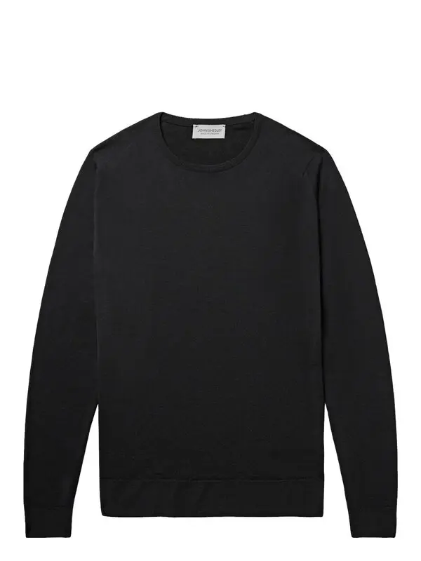 John Smedley Lundy Slim-fit Merino Wool Sweater - Black