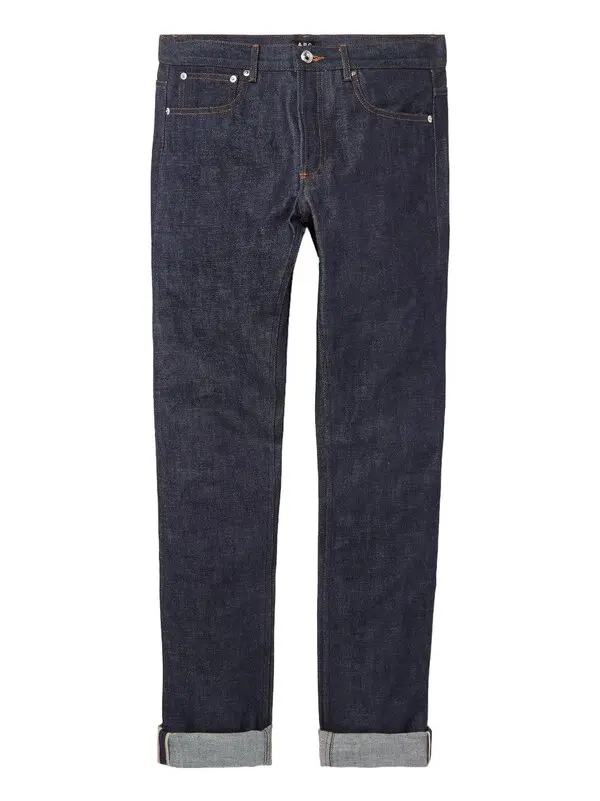 A.p.c. Petit Standard Slim-fit Selvedge Denim Jeans - Blue
