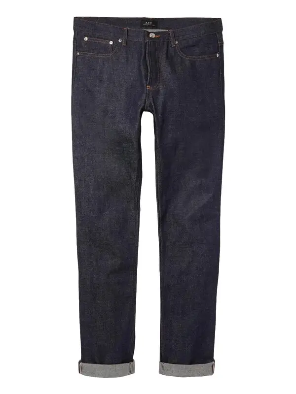 A.p.c. Petit New Standard Skinny-fit Dry Selvedge Denim Jeans - Blue