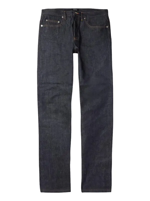 A.p.c. Straight-leg Selvedge Denim Jeans - Blue