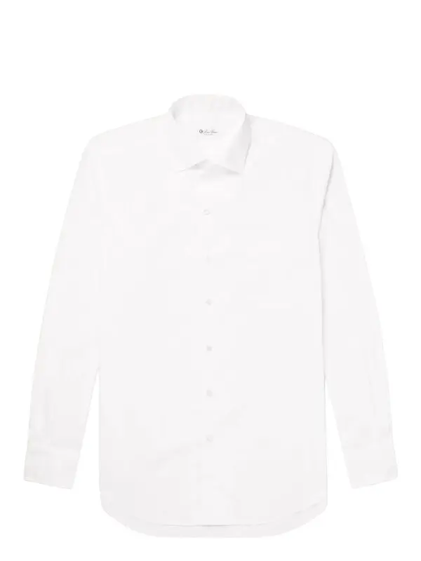 Loro Piana André Cotton-poplin Shirt - White