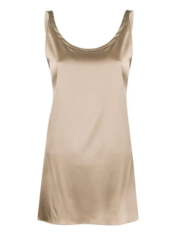 Brunello Cucinelli Asymmetric Metallic Top - Neutrals
