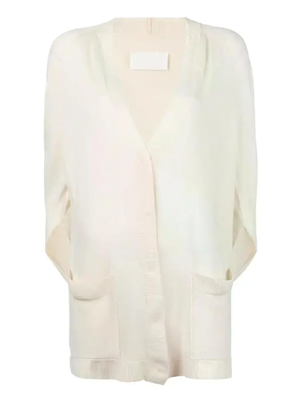 Maison Martin Margiela 2007 Cape-sleeve Cardigan - Neutrals
