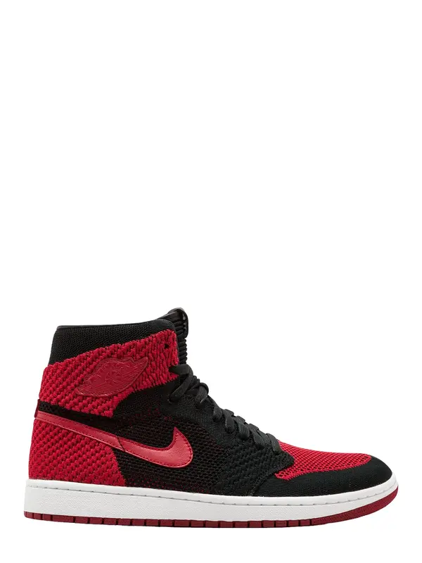 JORDAN Air 1 Retro Hi Flyknit Sneakers - Black