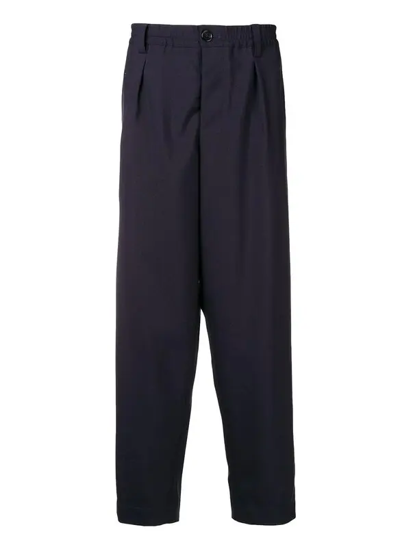 Marni Loose Fit Darted Trousers - Blue