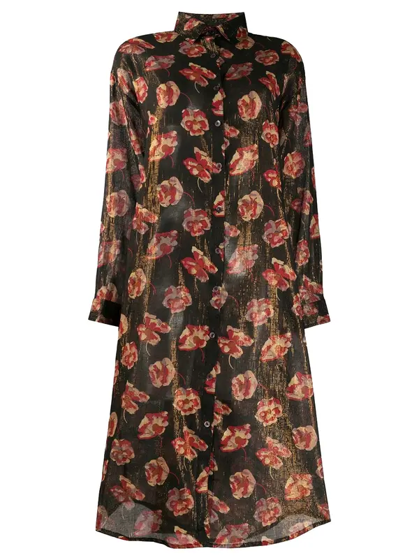 MES DEMOISELLES Floral Print Dress - Black