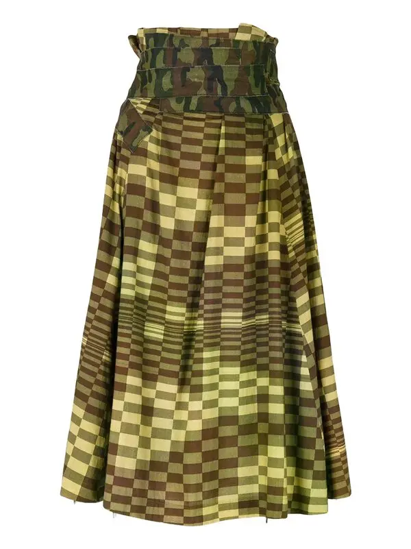 Comme Des Garçons Longuette Skirt - Green