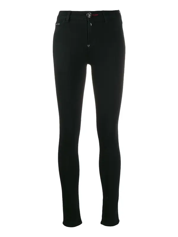 Philipp Plein Skinny Fit Jeggings - Black