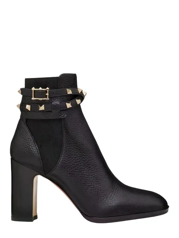 Valentino Garavani 90mm Rockstud Ankle Boots - Black