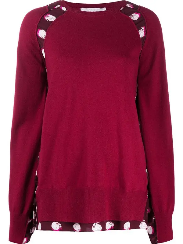 Stella McCartney Layered-effect Wool Jumper - Red
