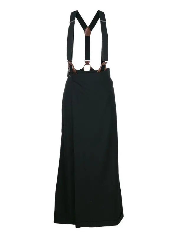 Jean Paul Gaultier Suspenders Skirt Trousers - Black