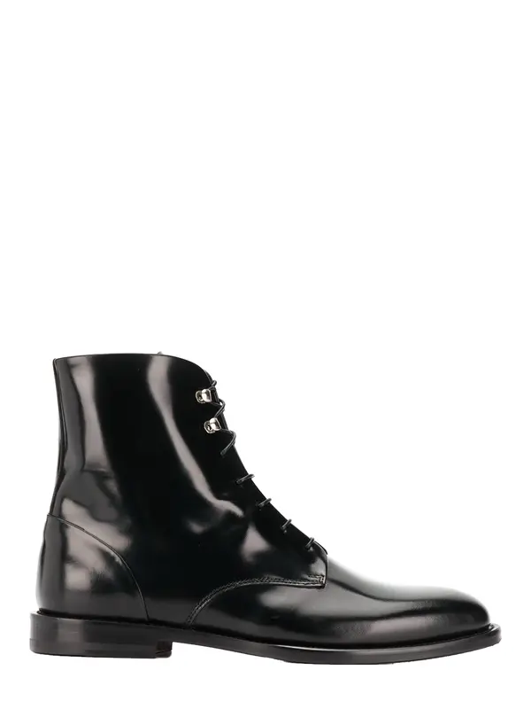SCAROSSO Eva Lace-up Boots - Black