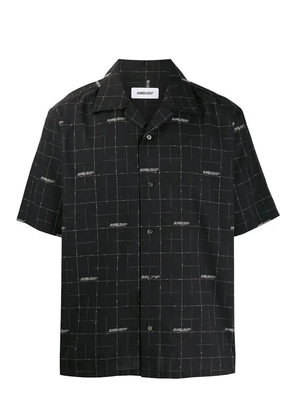 AMBUSH Short Sleeved Wool Shirt - Black