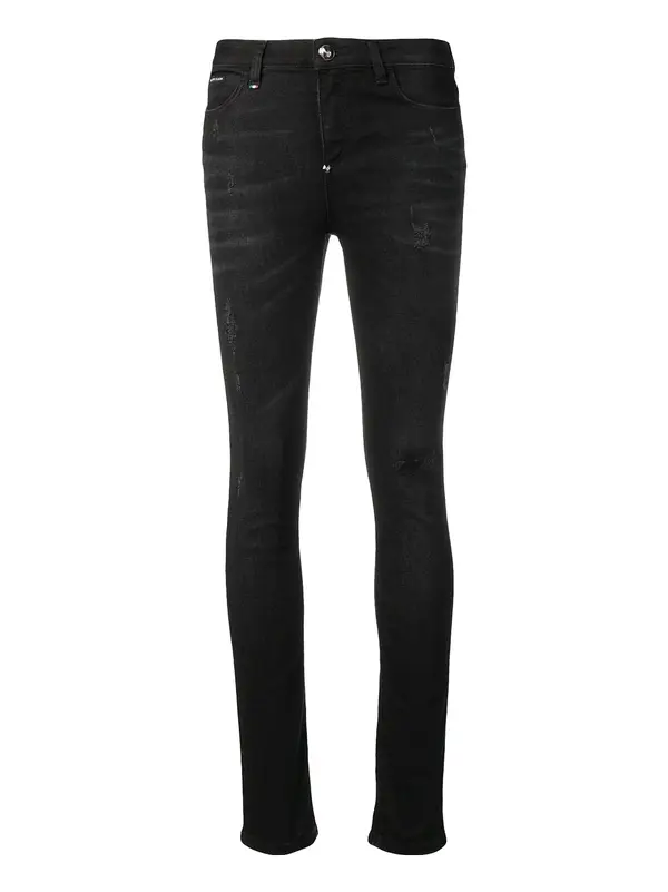 Philipp Plein Ripped Jeans - Black
