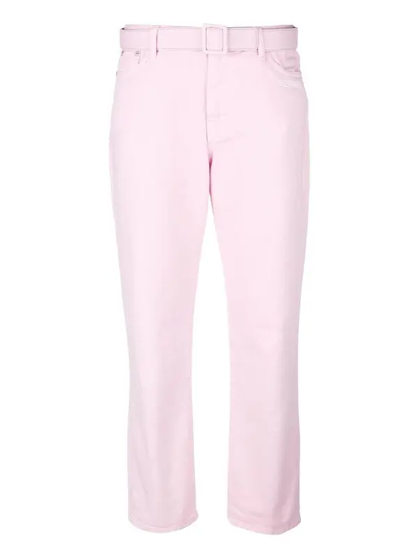 Off-White High Rise Skinny Jeans - Pink