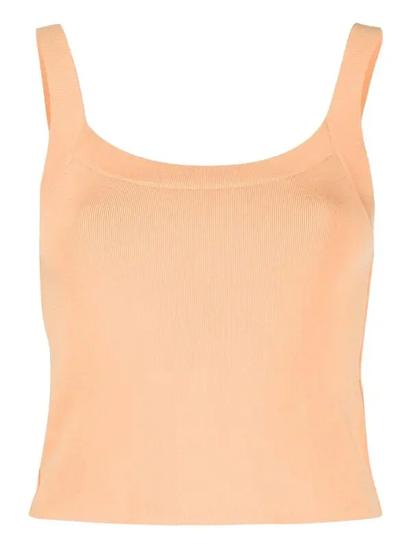 Heron Preston Scoop-neck Cropped Tank Top - Orange