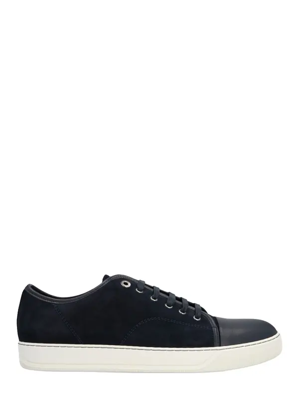 LANVIN Suede Lace-up Sneakers - Blue