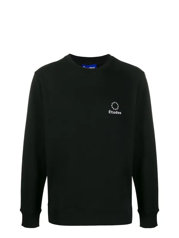 ÉTUDES STUDIO Logo Embroidered Sweatshirt - Black