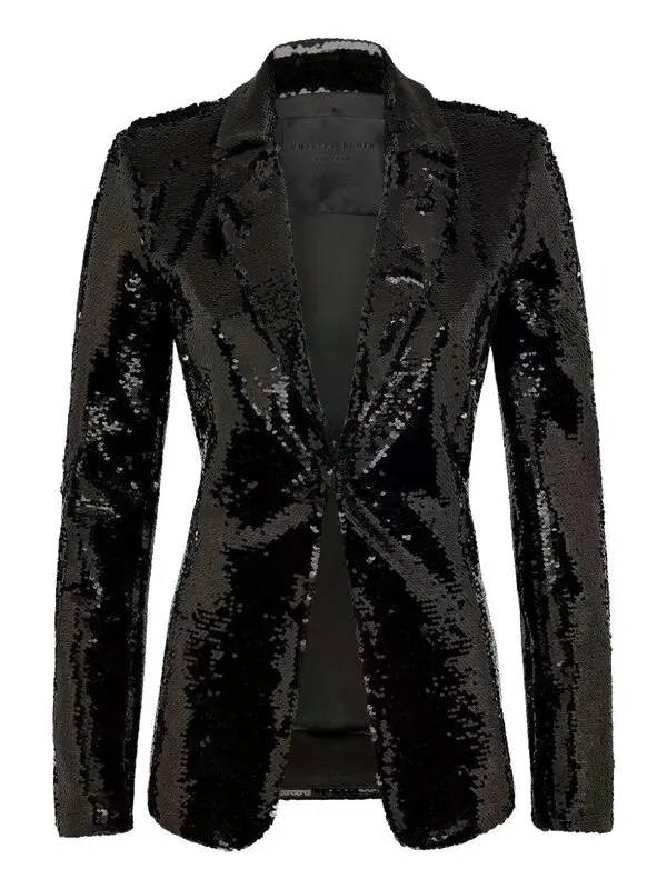 Philipp Plein Sequin-embellished Blazer - Black