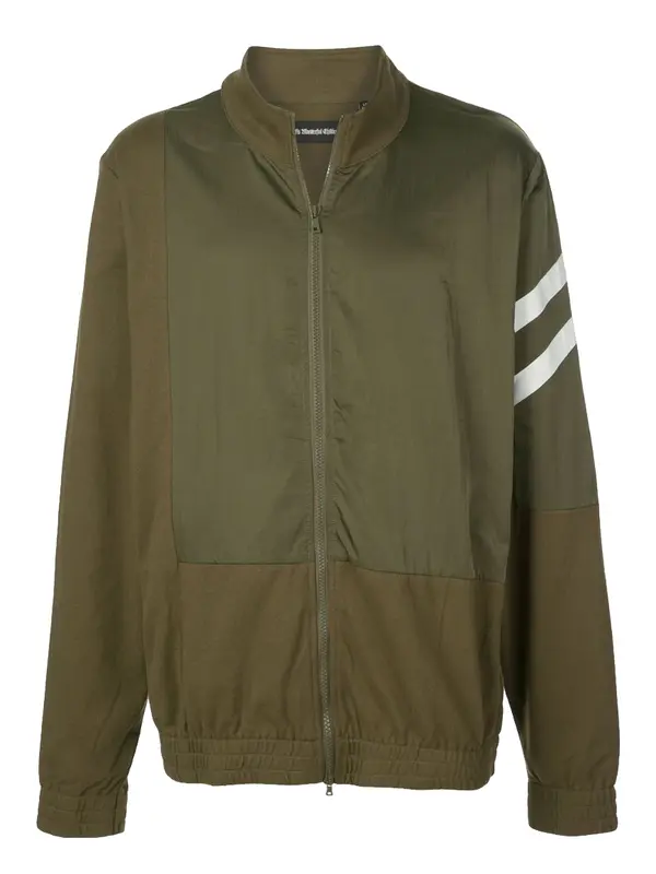 GOD'S MASTERFUL CHILDREN Geometric Panelled Bomber Jacket - Green