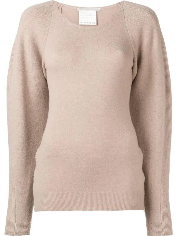 Stella McCartney Side-zip Wool Jumper - Neutrals