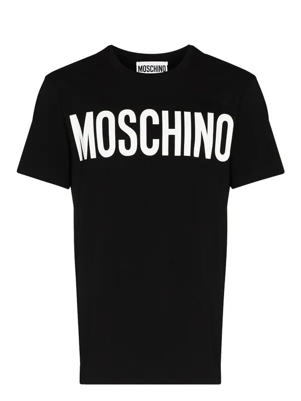 Moschino Logo Print T-shirt - Black