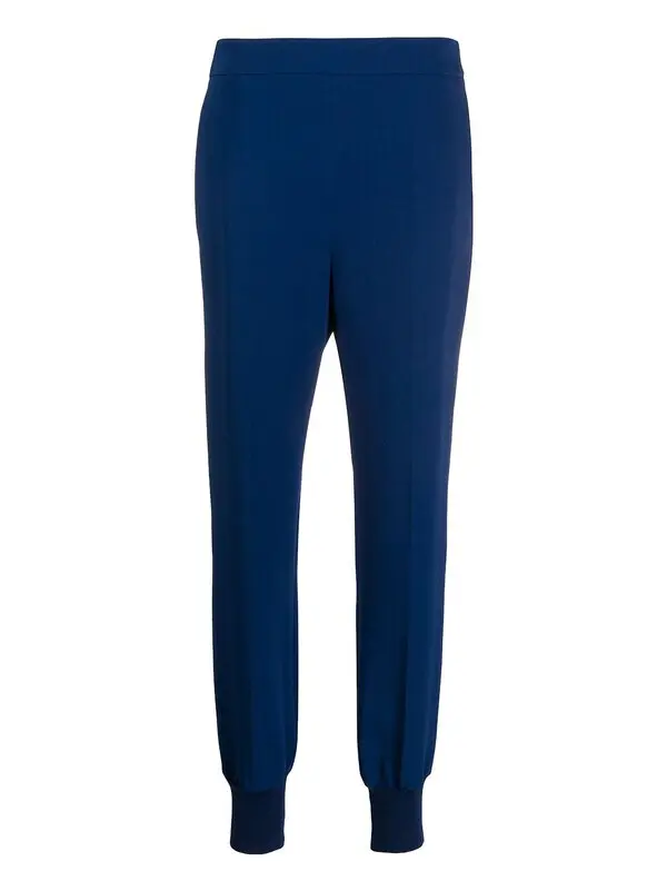 Stella McCartney High Waist Tapered Trousers - Blue