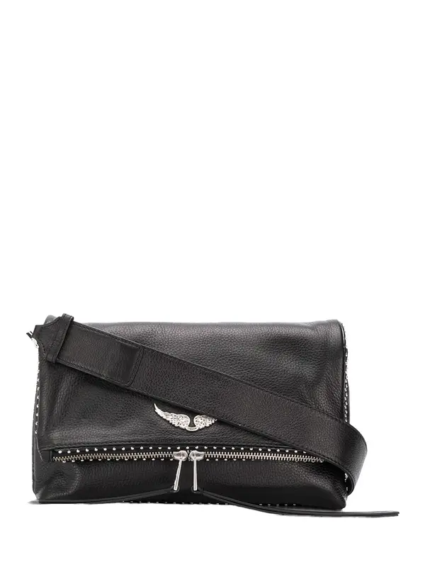 Zadig&Voltaire Rocky Foldover Crossbody Bag - Black