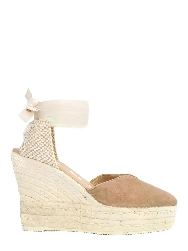 Manebí Hamptons Wedge Espadrilles - Neutrals