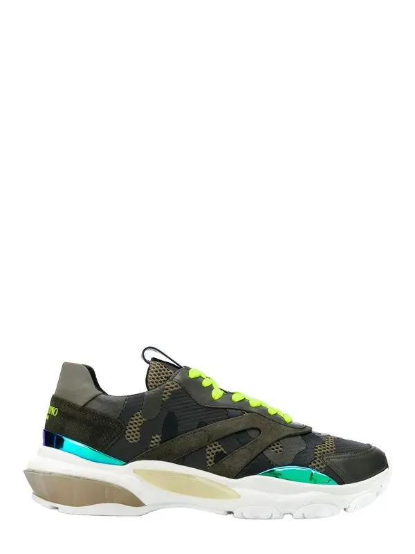 Valentino Garavani Bounce Camouflage Sneakers - Green