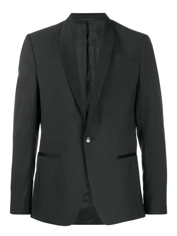 Calvin Klein Satin-trimmed Blazer - Black