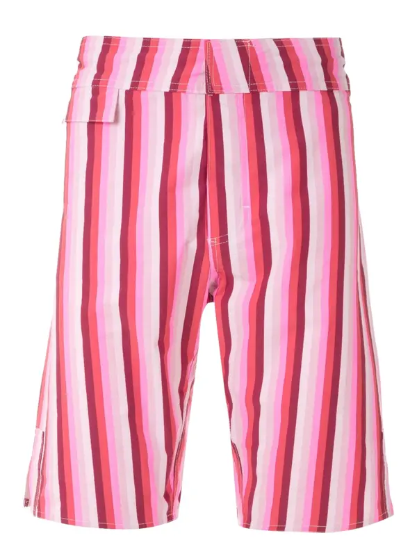 AMIR SLAMA Striped Swim Trunks - Pink