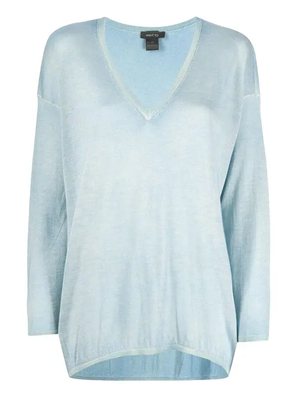 Avant Toi Fine Knit Jumper - Blue