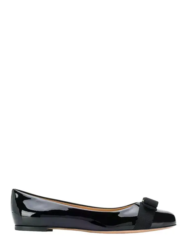 FERRAGAMO Varina Ballerina Shoes - Black