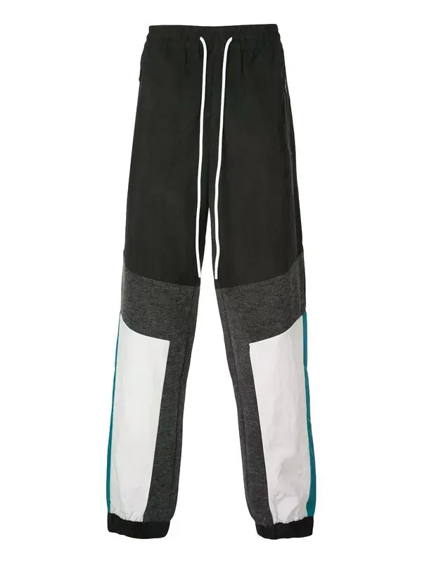 GOD'S MASTERFUL CHILDREN Geometric Panelled Track Pants - Black