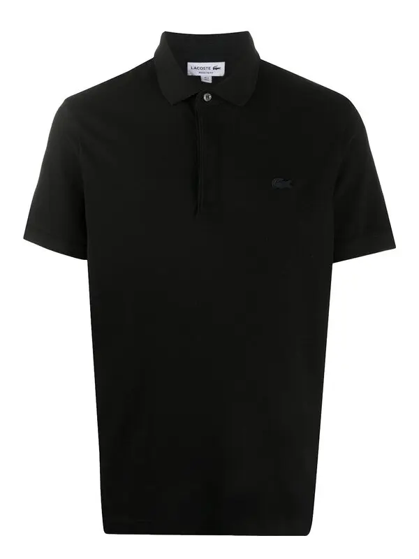 Lacoste Logo Patch Polo Shirt - Black