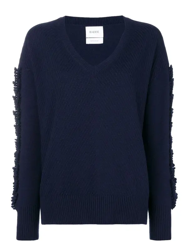 BARRIE Troisieme Dimension Cashmere Pullover - Blue