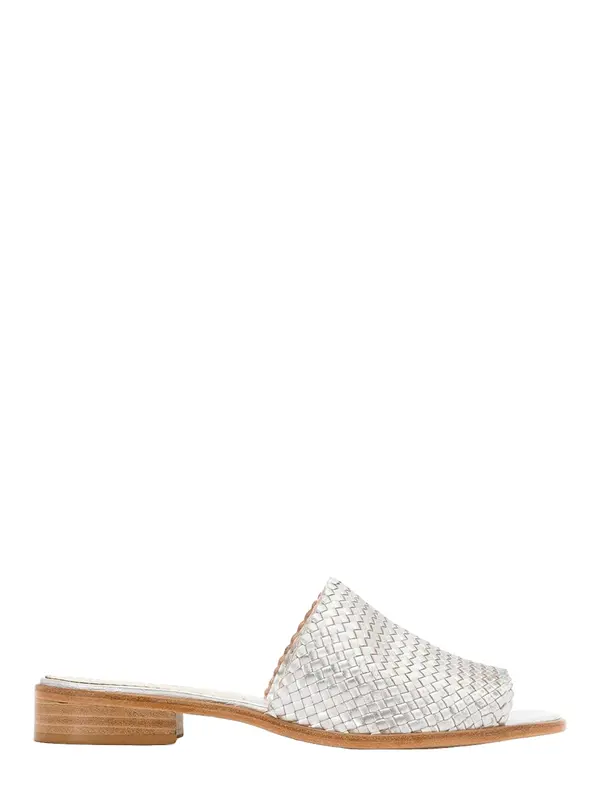 STUDIO CHOFAKIAN Leather Mules - Grey