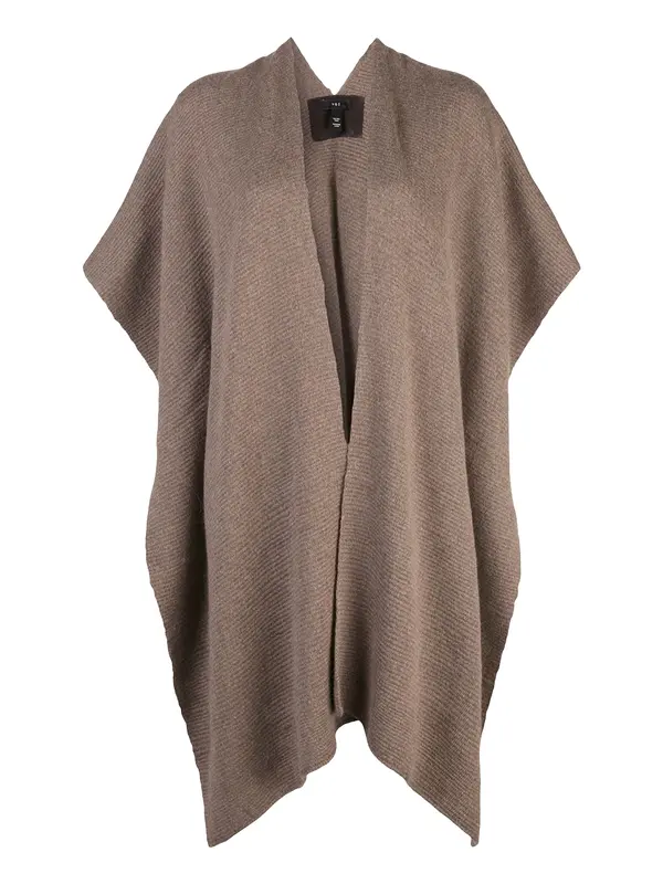 Voz Short Knitted Duster - Brown