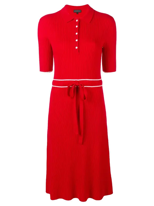 Cashmere In Love Cashmere-blend Knit Dress - Red