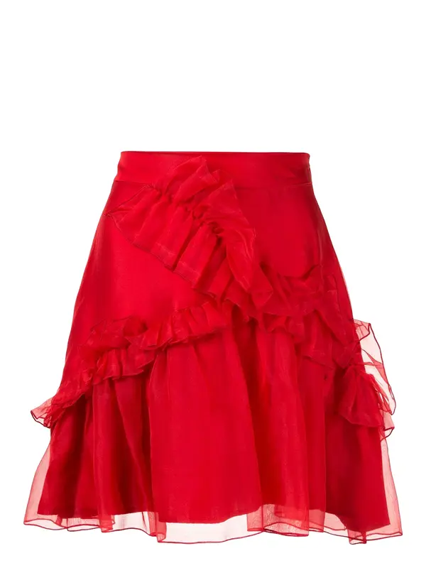 MACGRAW Souffle Skirt - Red