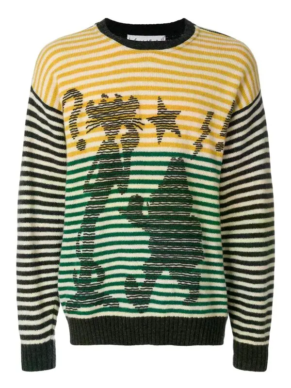 JC DE CASTELBAJAC Pink Panther Intarsia Jumper - Multicolour