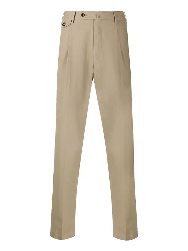 PT TORINO High Waisted Chinos - Neutrals