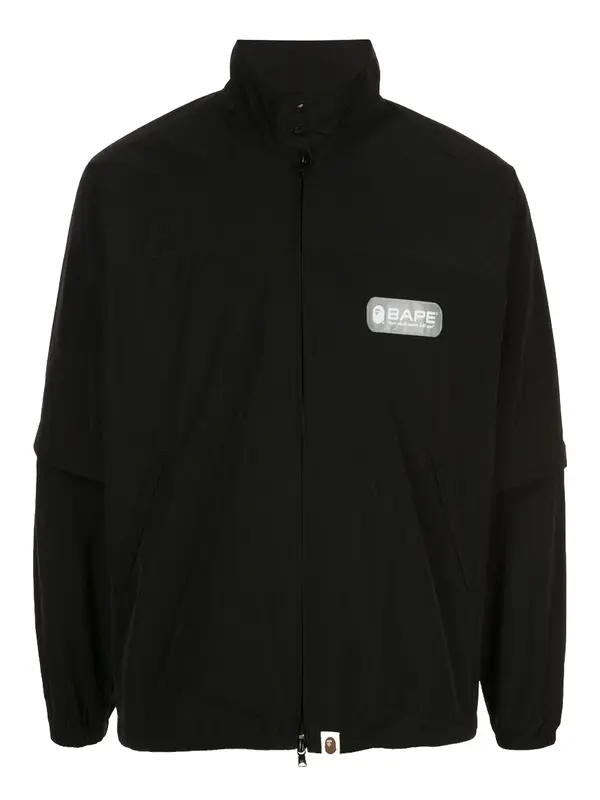 A BATHING APE® Detachable Sleeve Bomber Jacket - Black