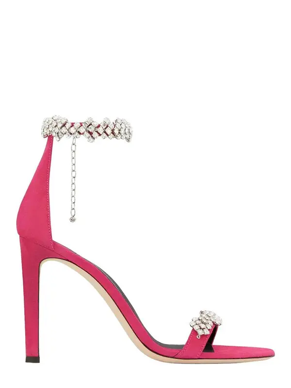 GIUSEPPE ZANOTTI Raissa Embellished Sandals - Pink