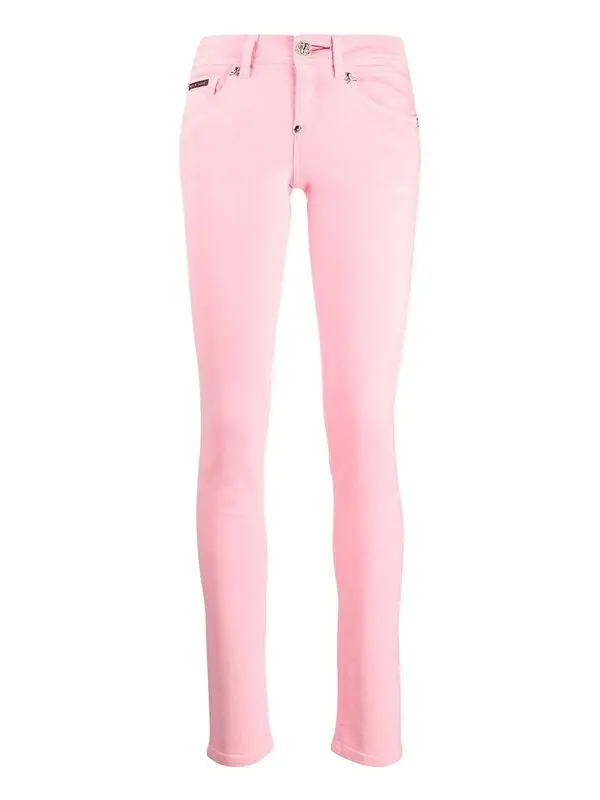 Philipp Plein Mid-rise Skinny Jeans - Pink