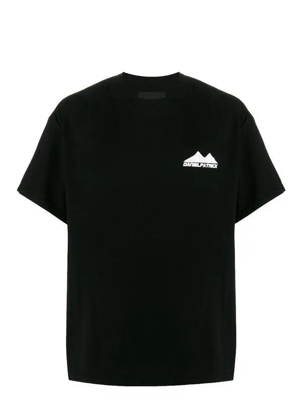 DANIEL PATRICK Logo Print T-shirt - Black
