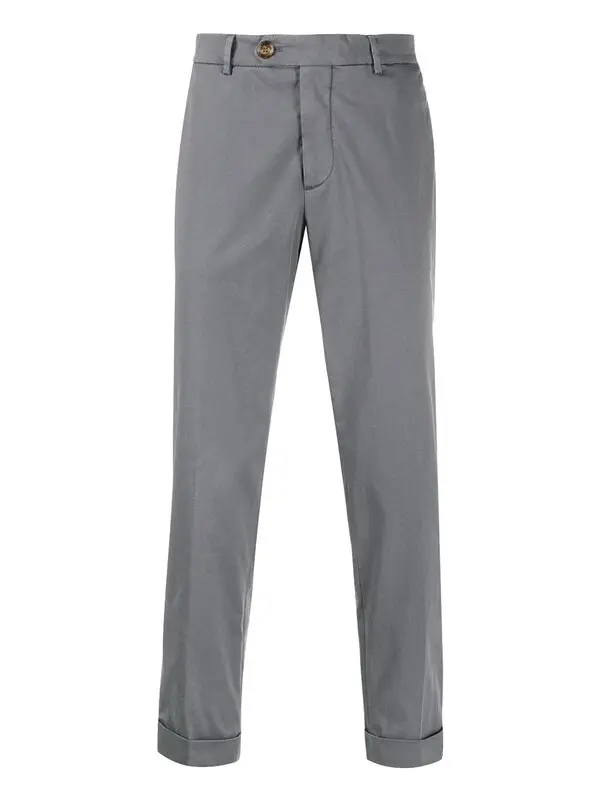 Brunello Cucinelli Mid-rise Slim Chinos - Grey